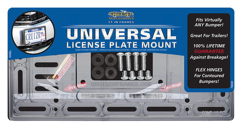 79000 Universal License Mounting Plate | Cruiser Accessories